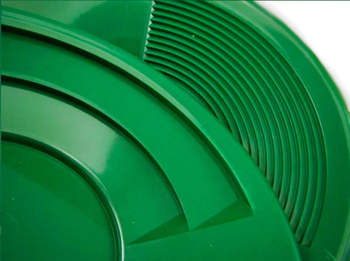 14-inch Duel Riffle Gold Pan - Green